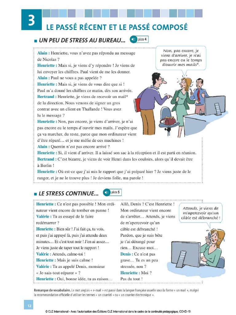 Le Passe Recent Et Le Passe Compose | PDF