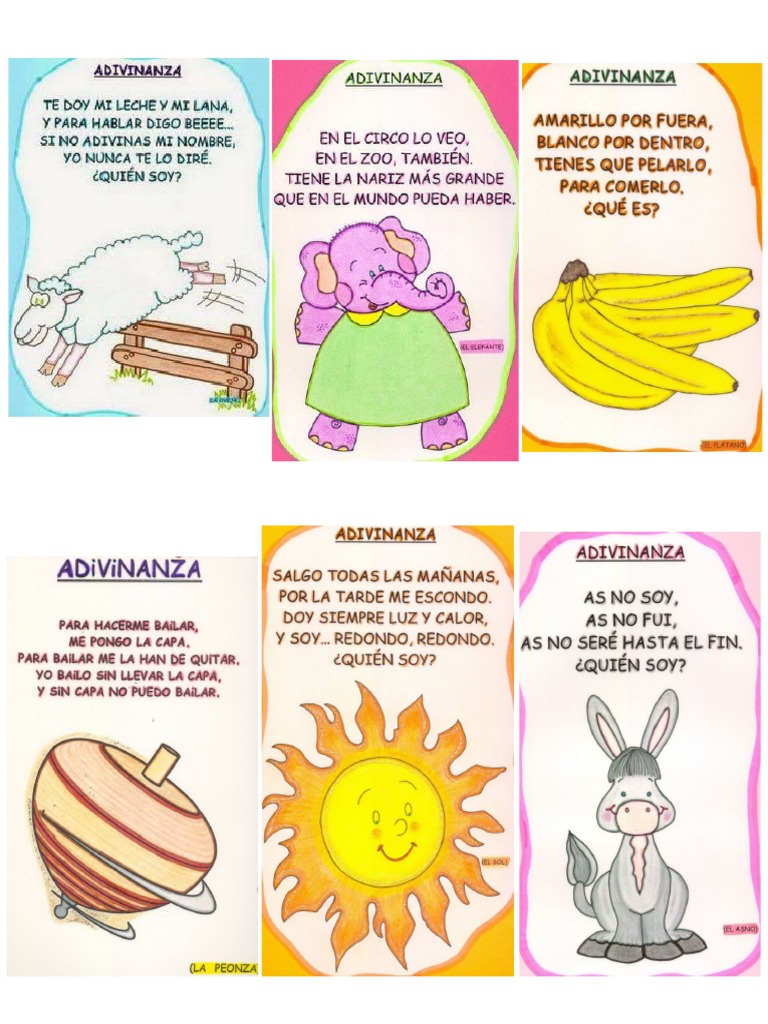 20 Adivinanzas Ilstradas | PDF