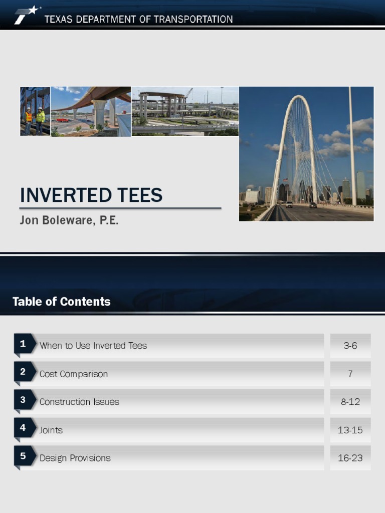 TxDOT Inverted Tees Webinar | PDF | Copyright Law Of The United States ...