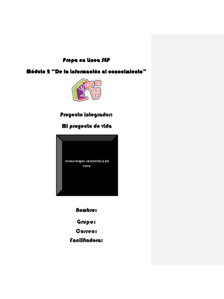 Proyecto Integrador Mi Proyecto De Vida Modulo 2 Pdf Ocio Cognición
