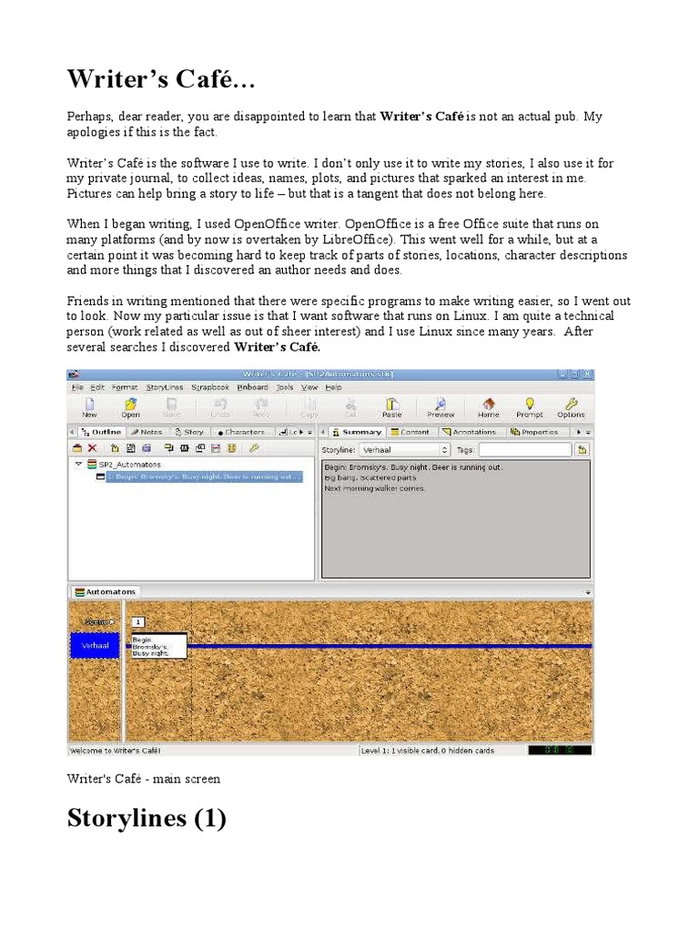 Writer's Café | PDF | Computer File | Microsoft Office