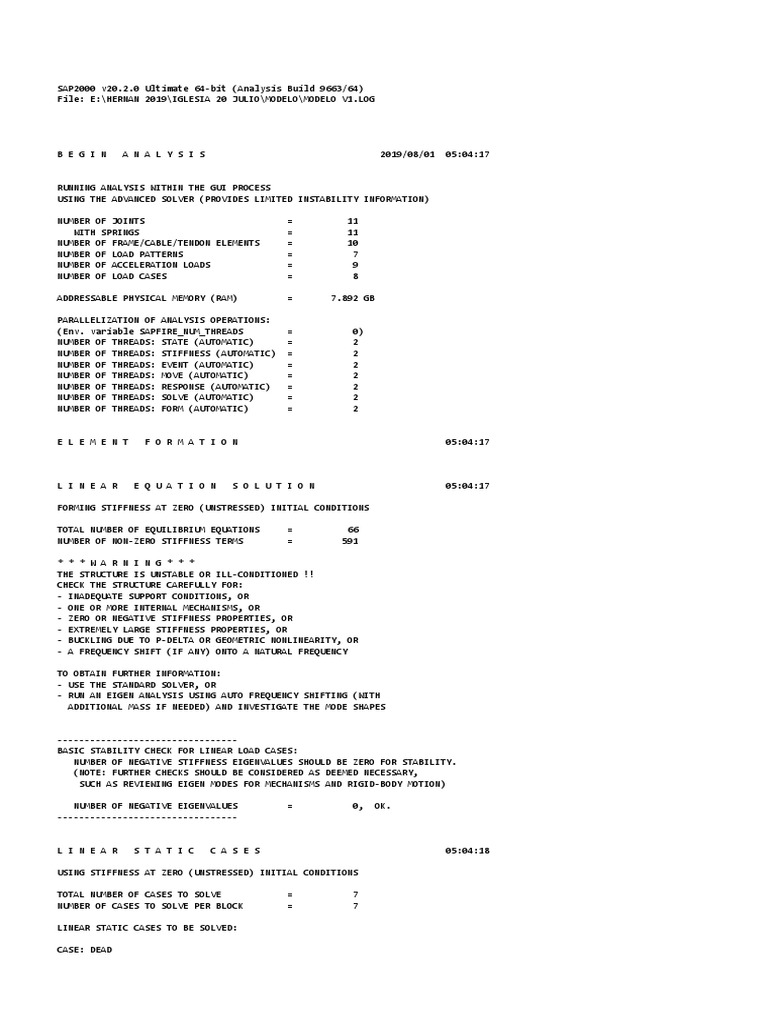 Modal Analysis of a Church Structure in SAP2000 | PDF | Eigenvalues And ...