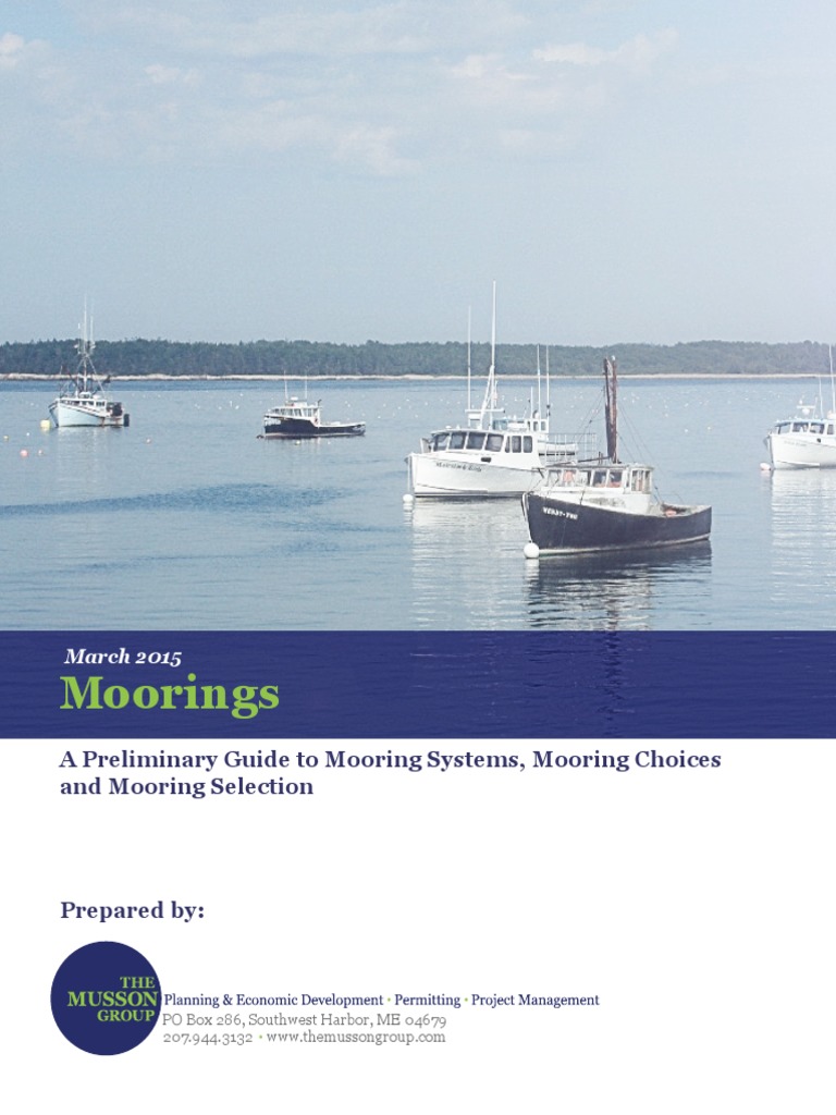 Guide Mooring Systems Choices Selection | PDF | Anchor | Transport