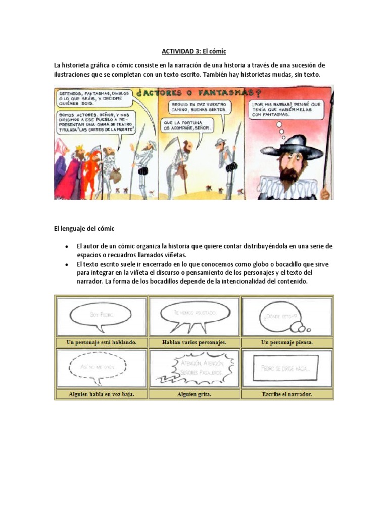 ACTIVIDAD Comic 2 | PDF