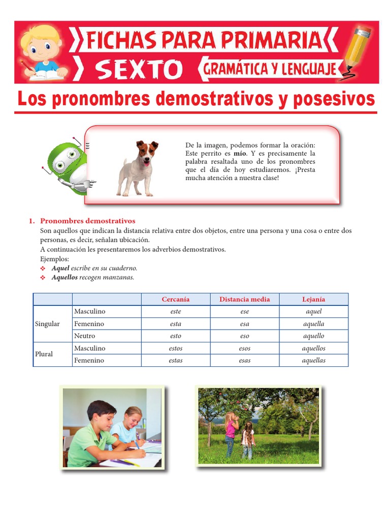 Pronombres Demostrativos Cules Son Tipos Y Ejemplos