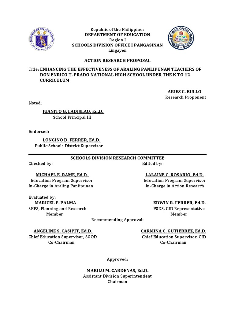 Action Research Proposal | PDF | Behavior Modification | Cognition