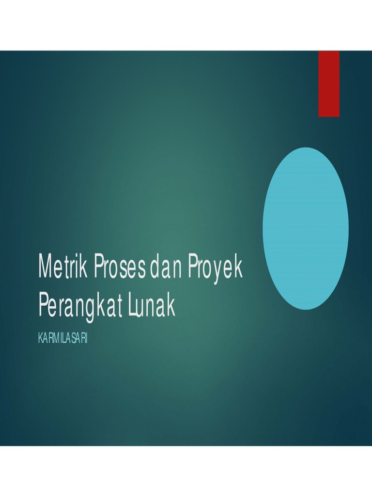 4-Metrik Proses Dan Proyek Perangkat Lunak | PDF | Komputer | Teknologi ...
