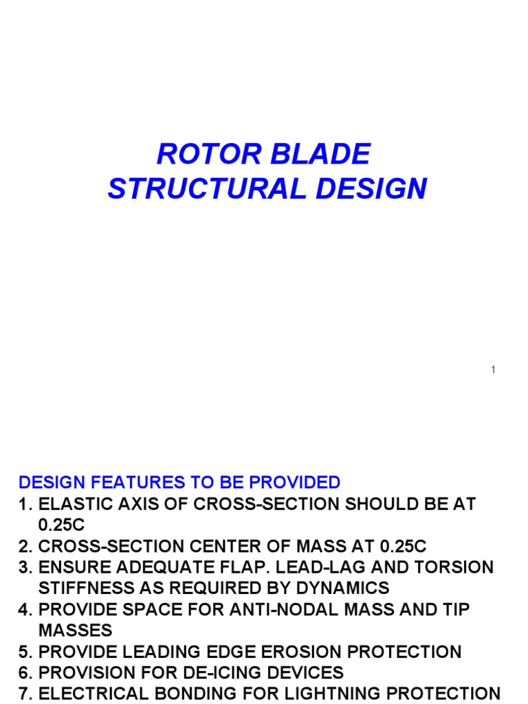 Rotor Blade Structural Design | PDF | Helicopter Rotor | Helicopter