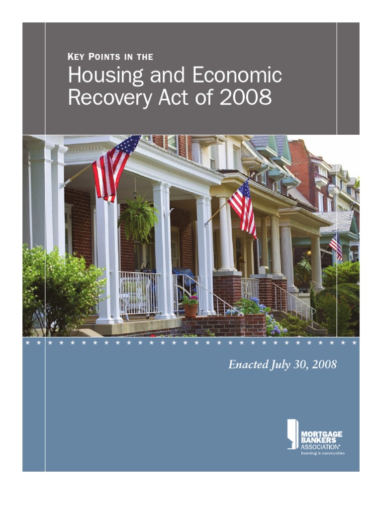 2008 Housing Bill Summary | PDF | Federal Housing Administration ...