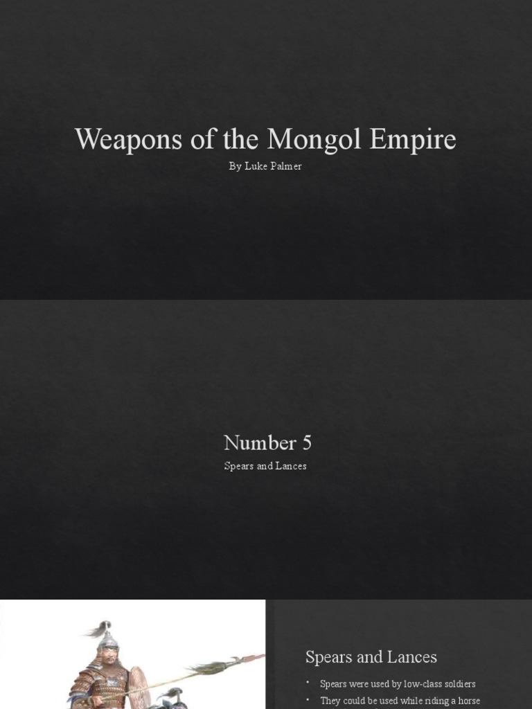 Weapons of The Mongol Empire | PDF | History