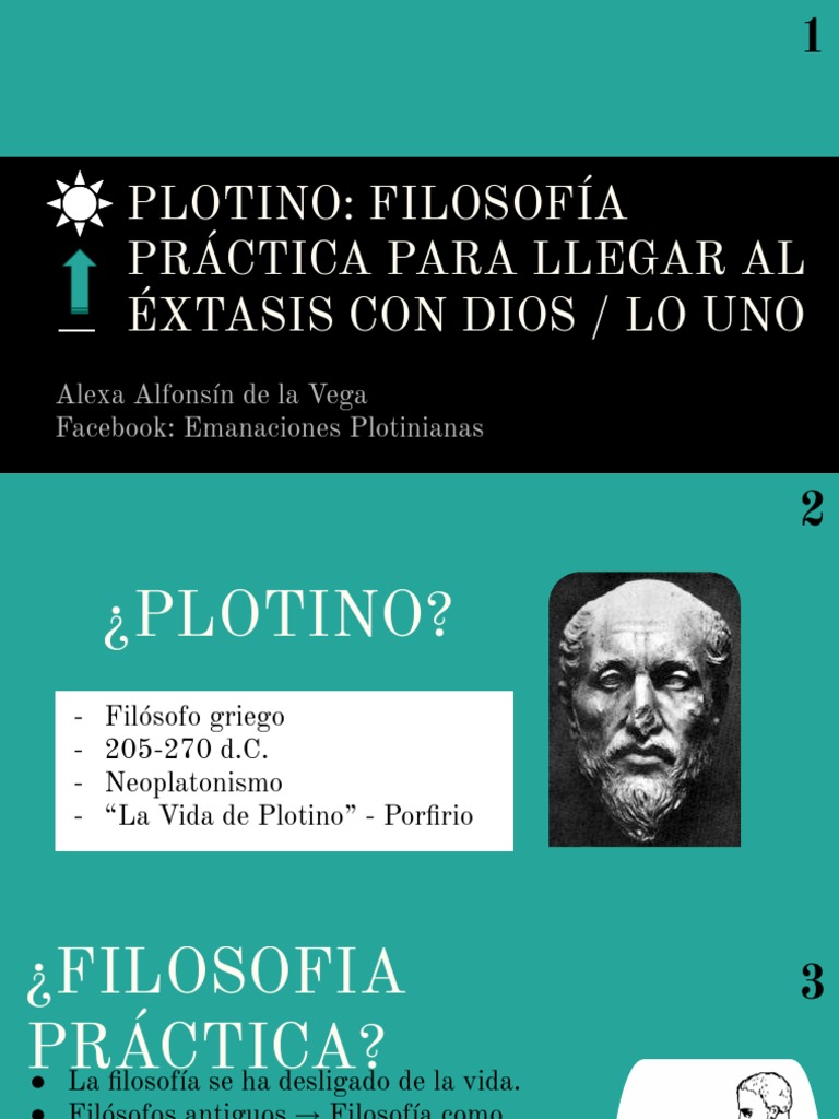 PLOTINO - Emanaciones Plotinianas - Alexa PDF | PDF | Platón | Alma