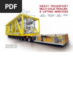 Mammoet SPMT: Precision Heavy Transport | PDF | Modularity | Tire
