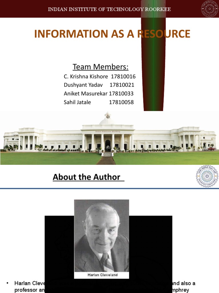 Characteristics of Information Resources | PDF | Resource | Information