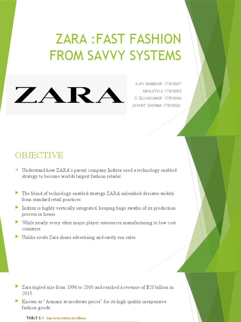Zara PPT - Group9 | PDF | Retail | Point Of Sale