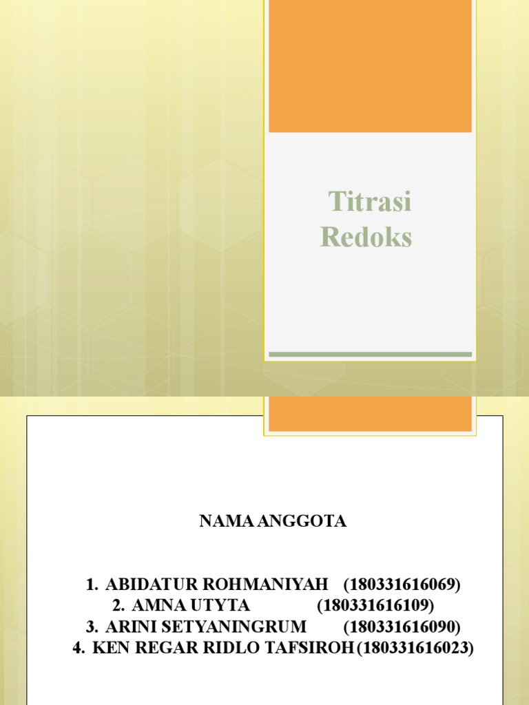 Titrasi Redoks | PDF