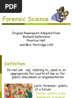 Student Copy Forensics Webquest | PDF | Forensic Science | Criminal Law
