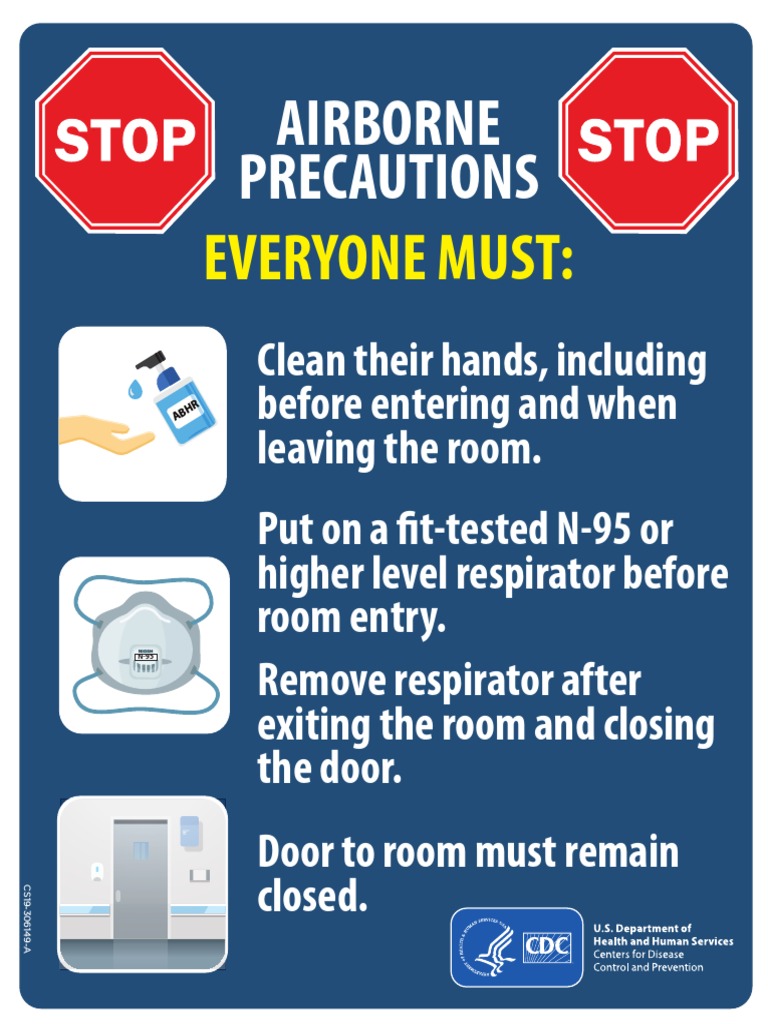 Airborne Precautions Sign P PDF | PDF