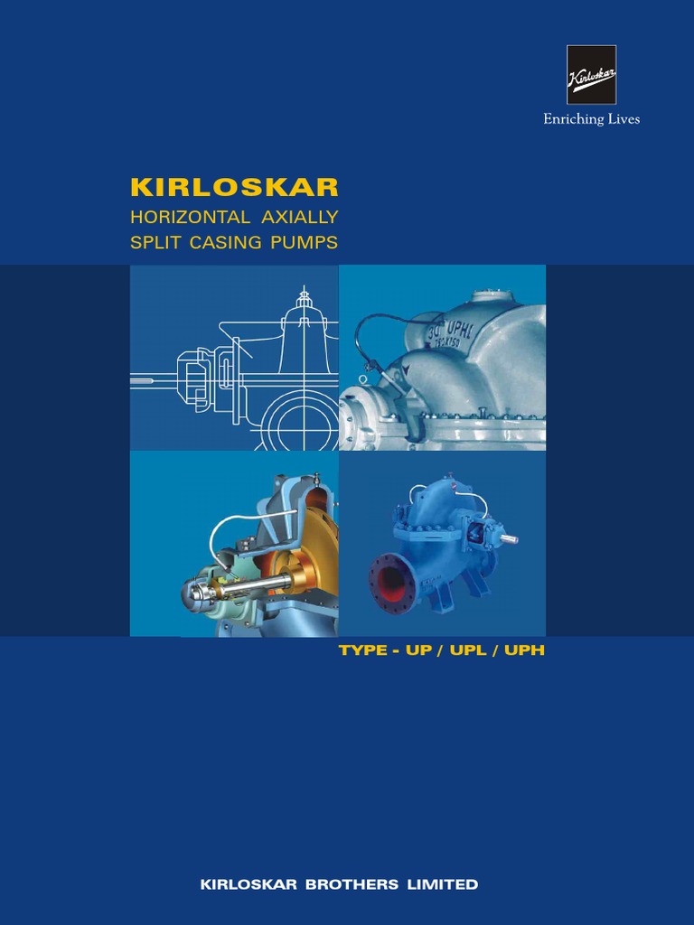 Kirloskar Split Casing Pumps Up PDF | PDF | Nature