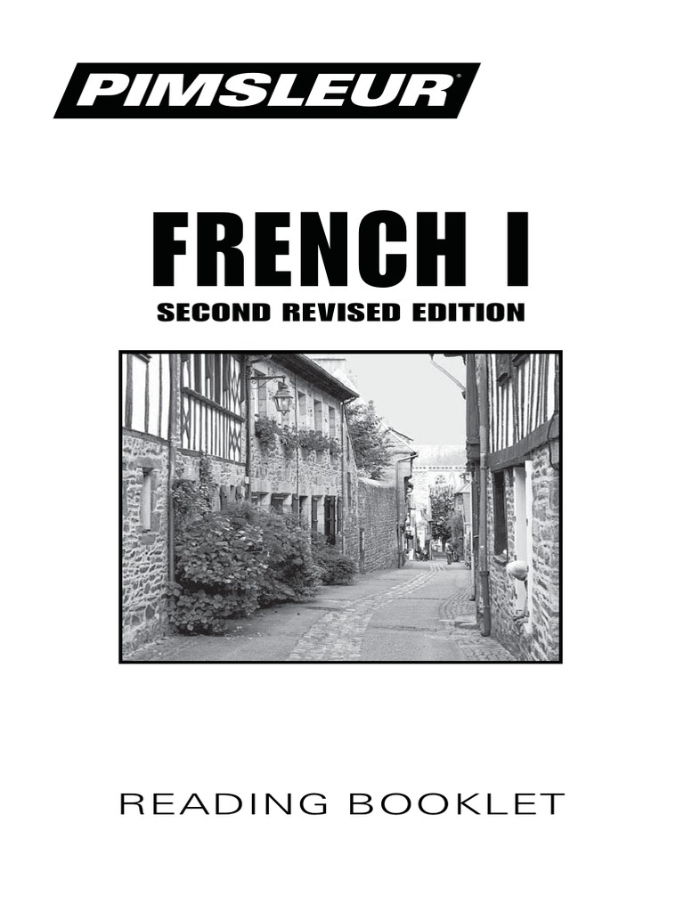 French I French I: Pimsleur Pimsleur | PDF