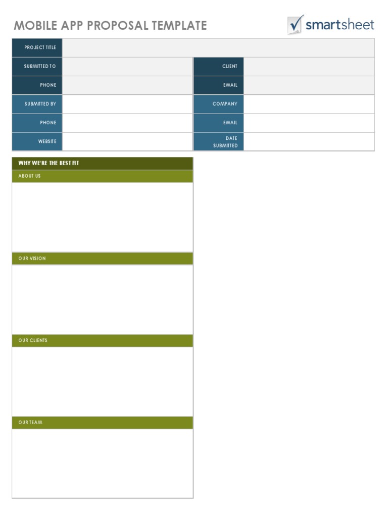 Mobile App Proposal Template | PDF | Career & Growth | Business