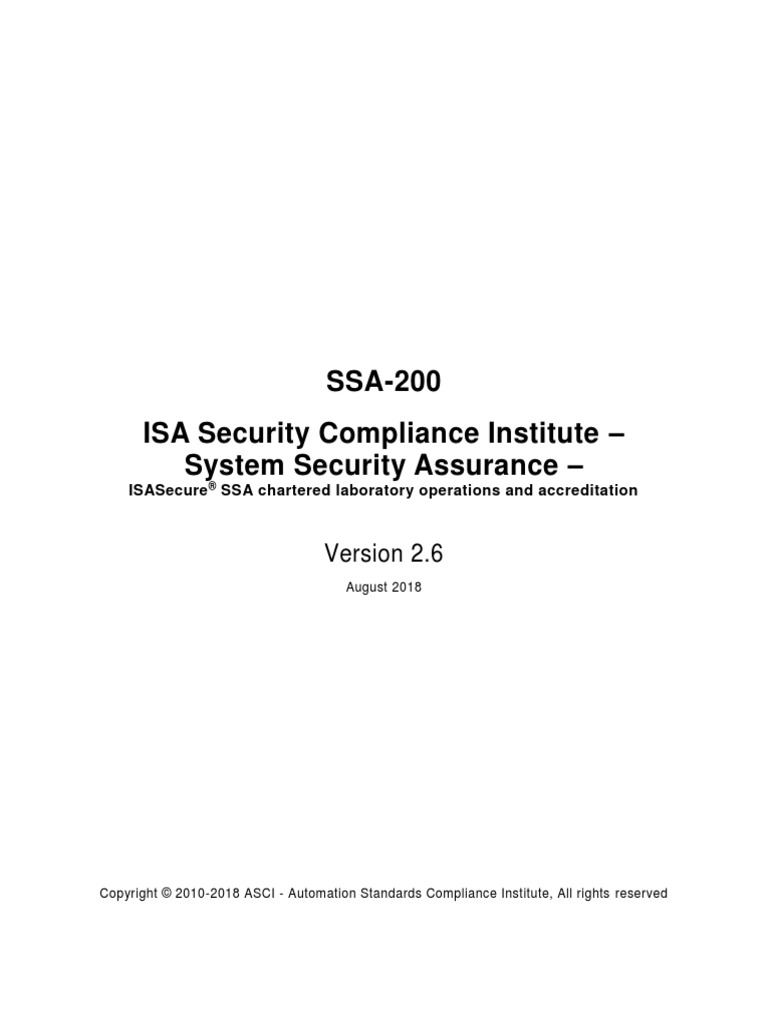 SSA 200 Chartered Lab Ops and Accred (v2 - 6) PDF | PDF | Certification ...