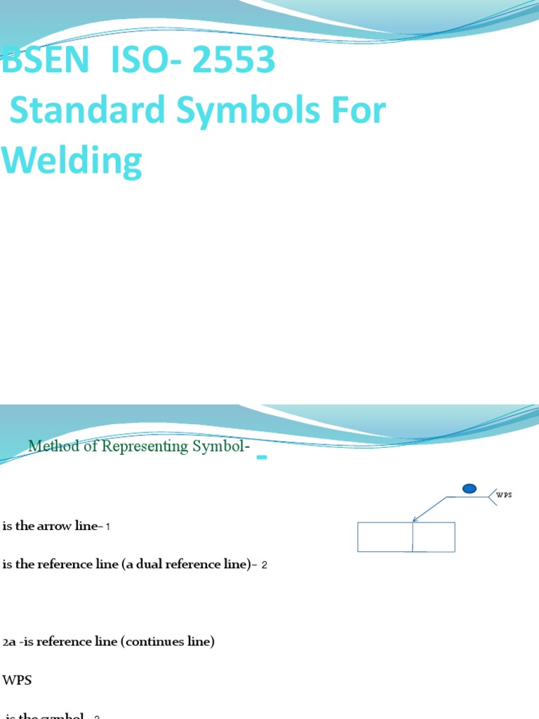 BSEN ISO-2553 Standard Symbols For Welding | Download Free PDF | Welding | Construction