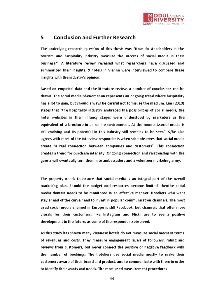 Conclusion and Further Research | PDF | Social Media | Popular Culture ...