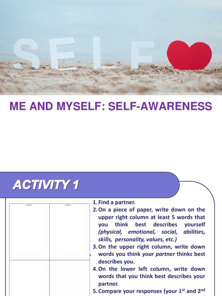 Self-Awareness Through Modified Johari Window | PDF | Self Awareness ...