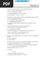 A Level Proofs: Contradiction Examples | PDF | Mathematical Proof | Numbers