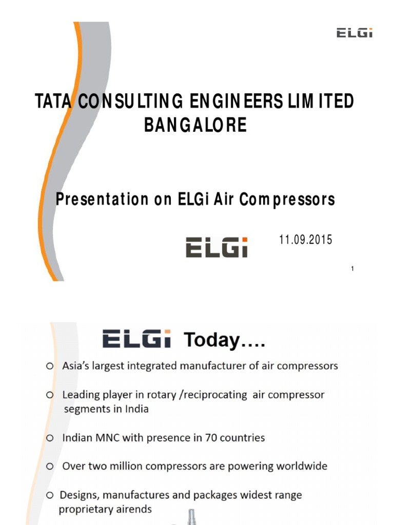 ELGI Air Compressors 12 PDF | PDF | Mechanical Engineering | Gases