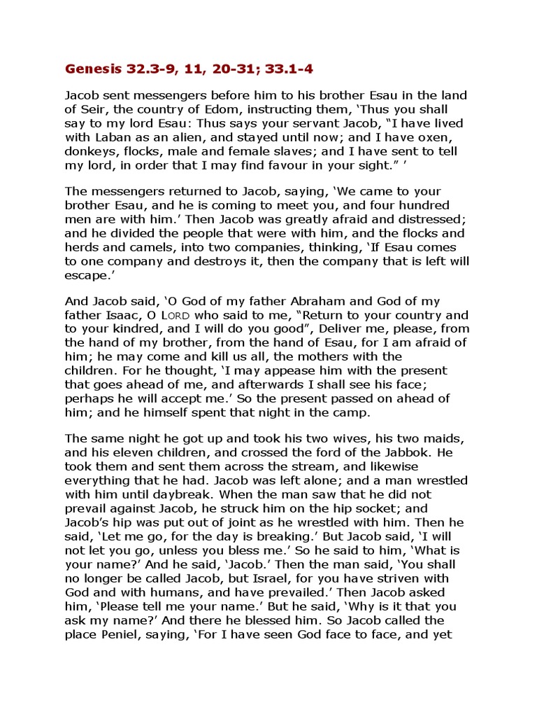 Readings | PDF | Jacob | Torah