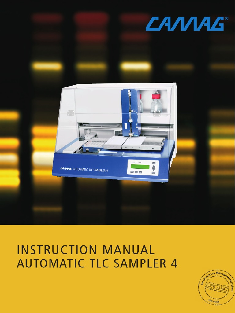 Instruction Manual: Automatic TLC Sampler 4 | PDF | Syringe | Pump
