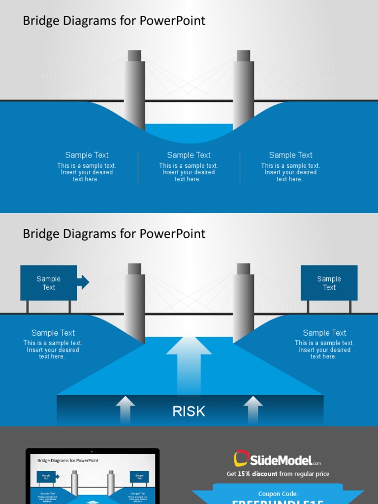 Bridge Diagrams For Powerpoint: Sample Text Sample Text Sample Text | PDF