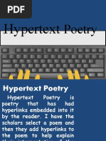 Hypertext and Hyper Poetry: Description | PDF | Hypertext | Poetry