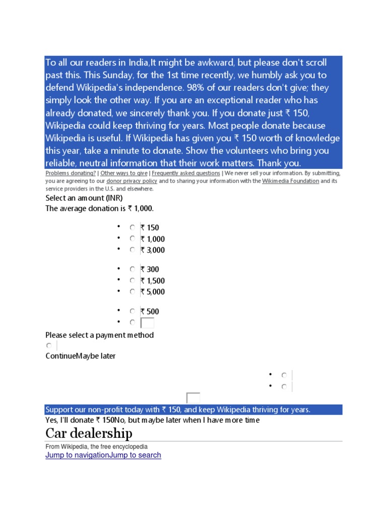 Car Showroom Dealer | PDF | Car Dealership | Motor Vehicle