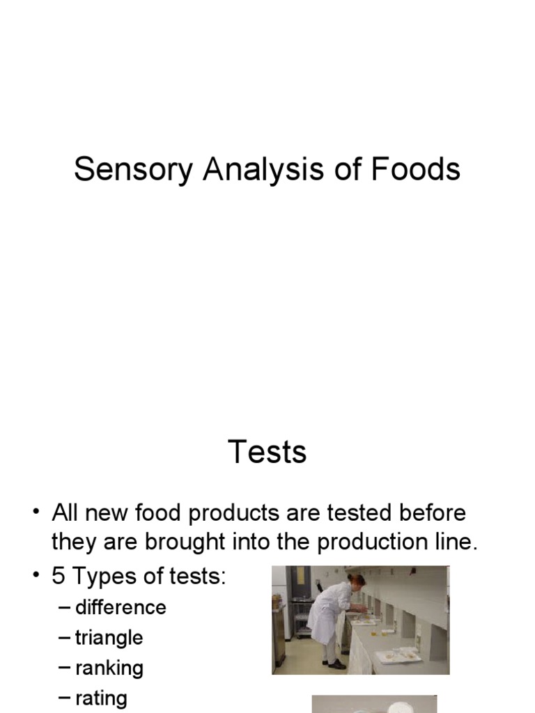 Sensory Analysis of Foods | PDF | Taste | Flavor