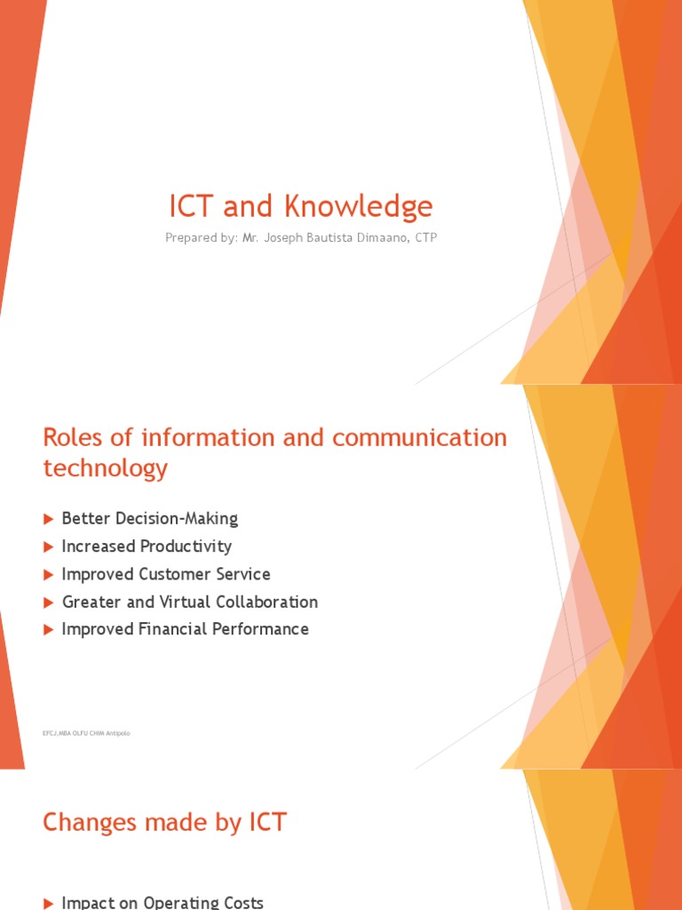 ICT's Role in Industry Knowledge Management | PDF | Information ...