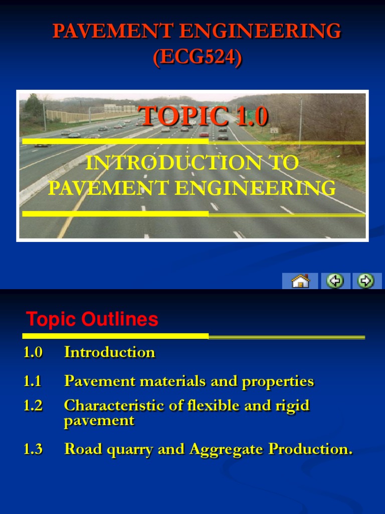 Introduction To Pavement Engineering | PDF | Asphalt | Road Surface Introduction To Pavement Engineering | PDF | Asphalt | Road Surface