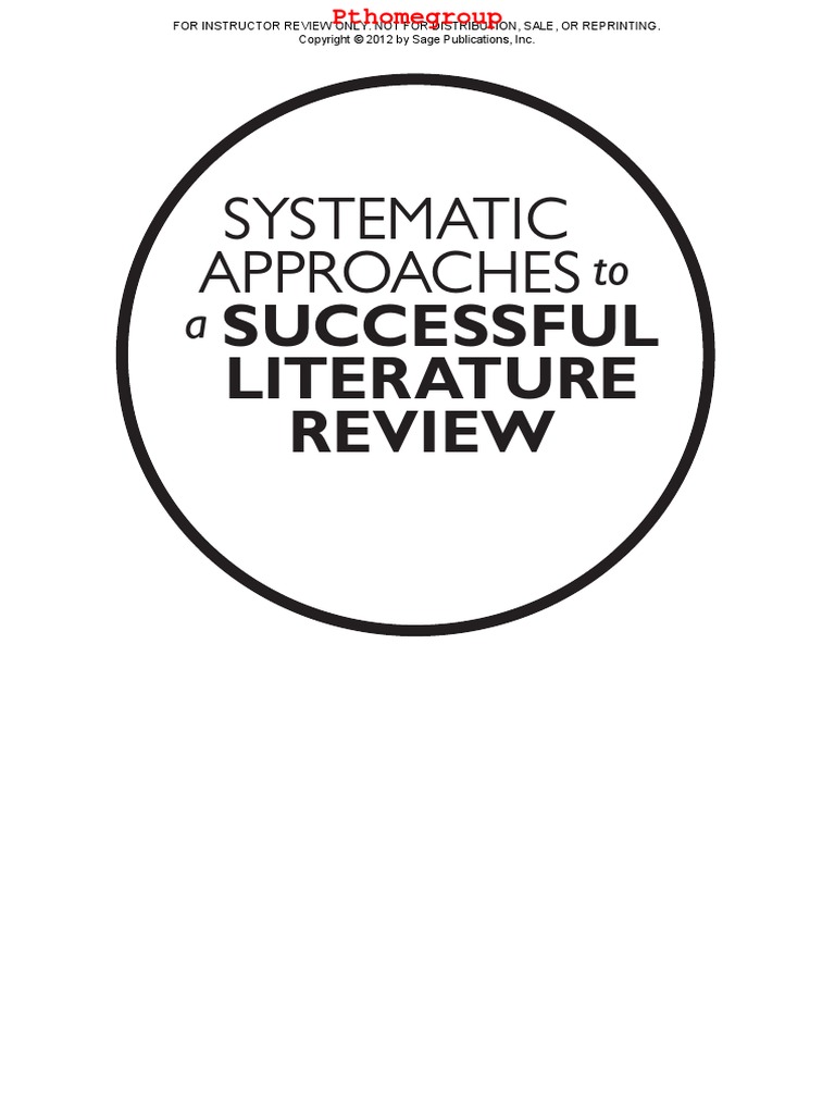 Systematic Approaches To A Successful Literature Review PDF | PDF ...
