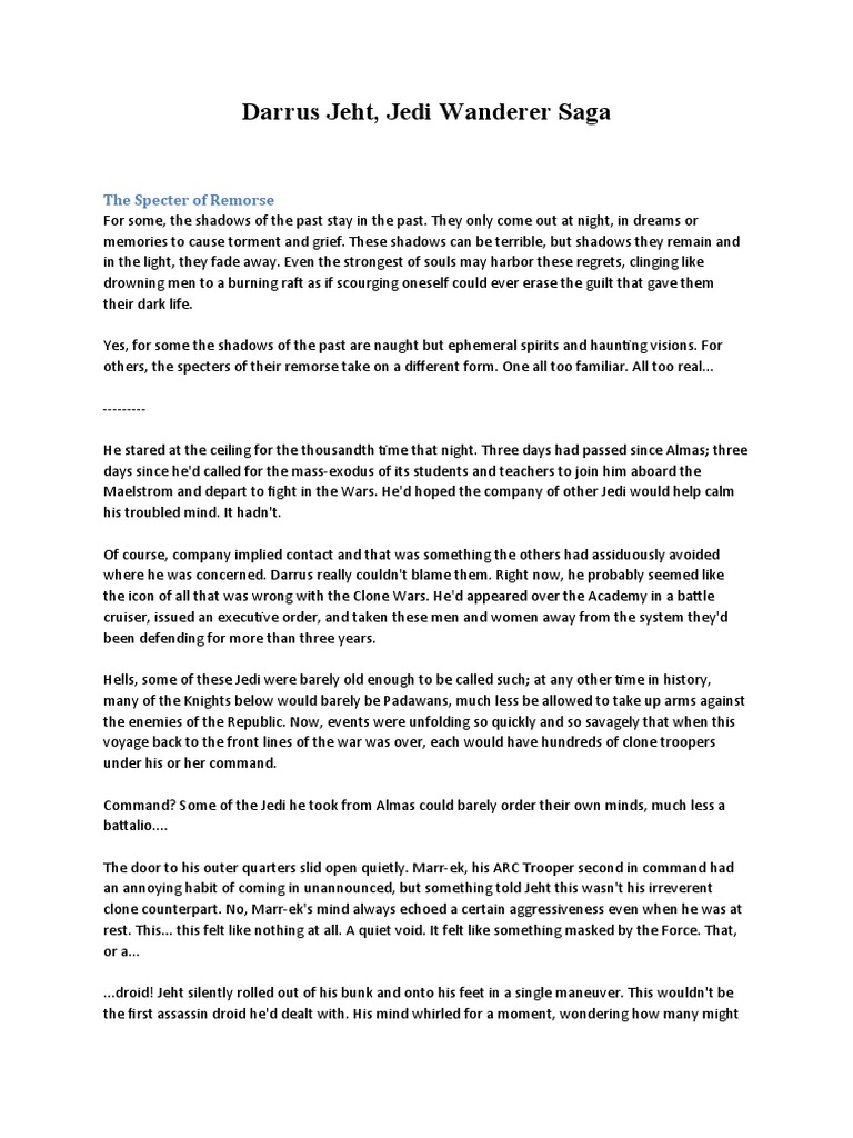 Darrus Jeht Saga | PDF | Jedi | Cruiser