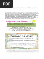 Mga Bahagi NG Liham | PDF