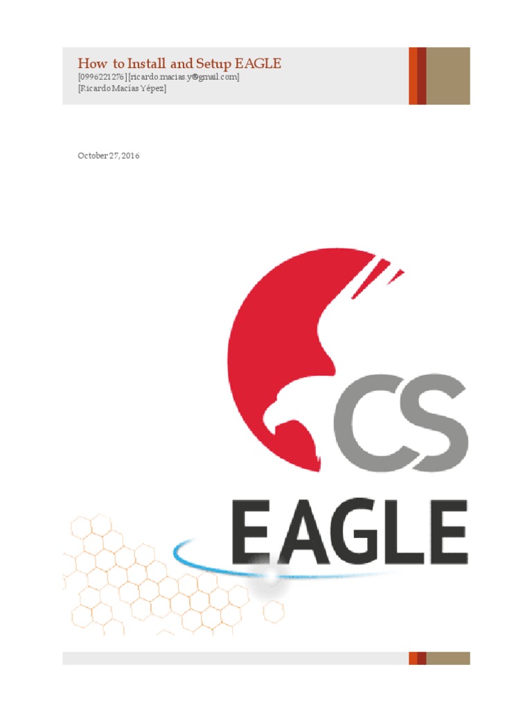 EAGLE Installation and Setup Guide | PDF | Printed Circuit Board | User ...