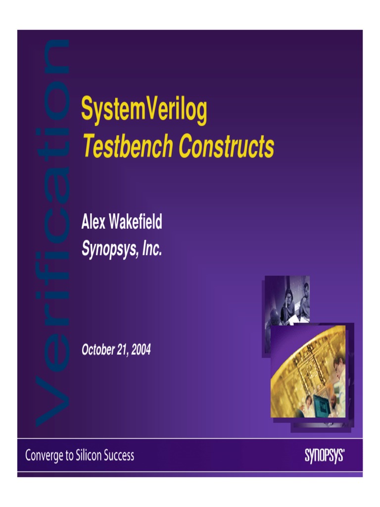Systemverilog Testbench Constructs Synopsys Pdf Class Computer 3759