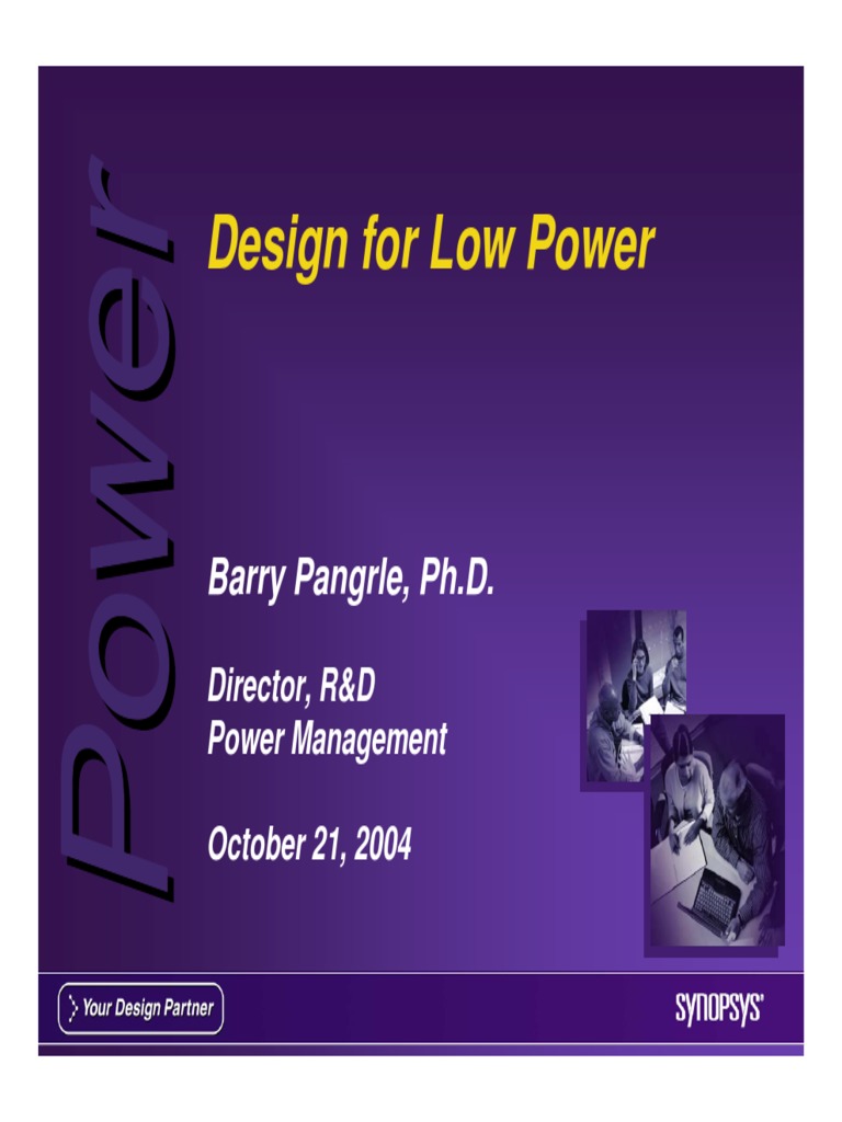 Design For Low Power | PDF | Electromagnetism | Computer Engineering