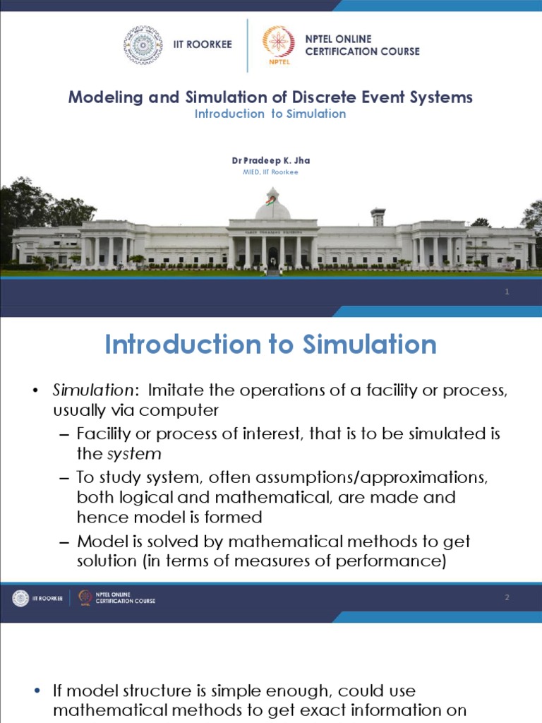 Modeling and Simulation of Discrete Event Systems | PDF | Simulation | System