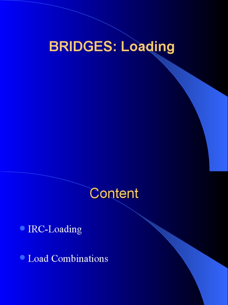 Bridge Loading | PDF | Structural Load | Bridge