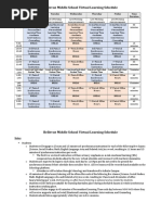 Middle School Block Schedule Samples | PDF
