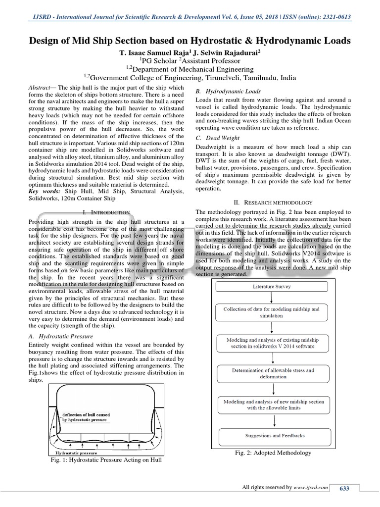 Mid Ship Section Design for Ships | PDF | Strength Of Materials ...