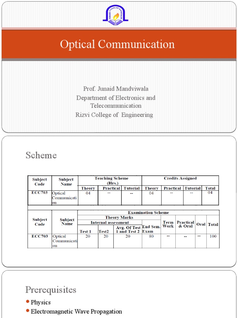 Lecture 1 Pdf Fiber Optic Communication Optical Fiber