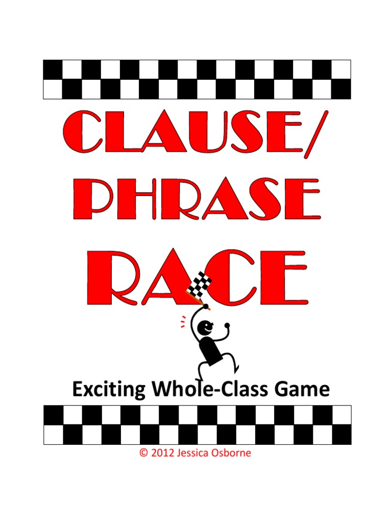 Exciting Whole-Class Game: © 2012 Jessica Osborne | PDF | Sentence ...